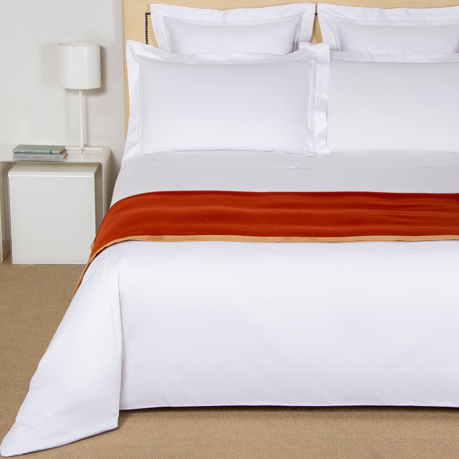 Cashmere and Suede Throw | Frette