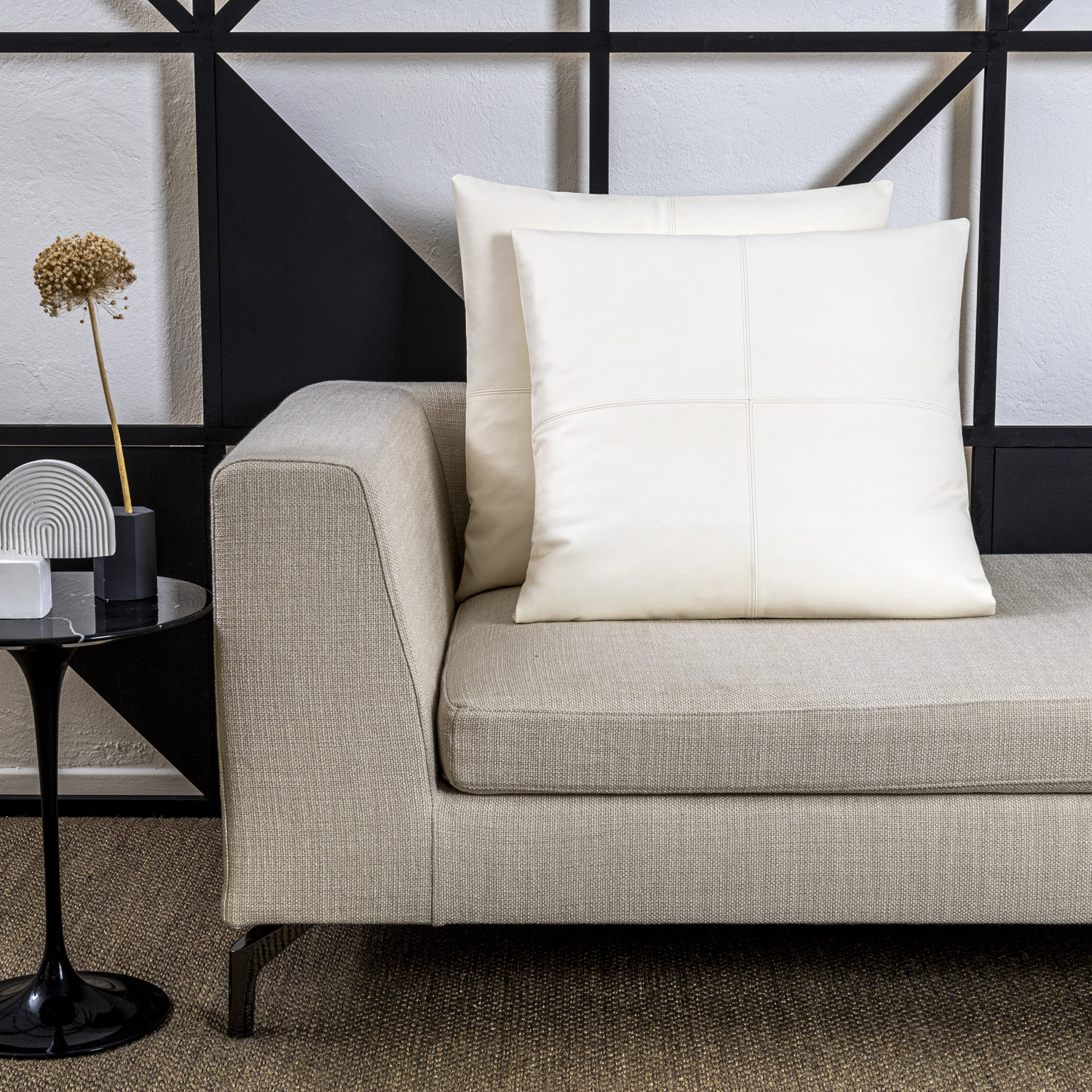 Seraphic Leather Decorative Pillow | Frette