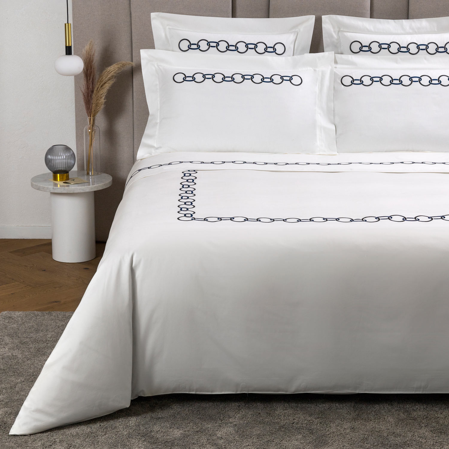 Links Embroidered Duvet Cover Set | Frette